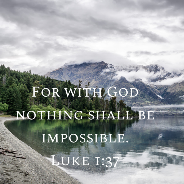 Luke 1:37 KJV – Christy Matthews Art